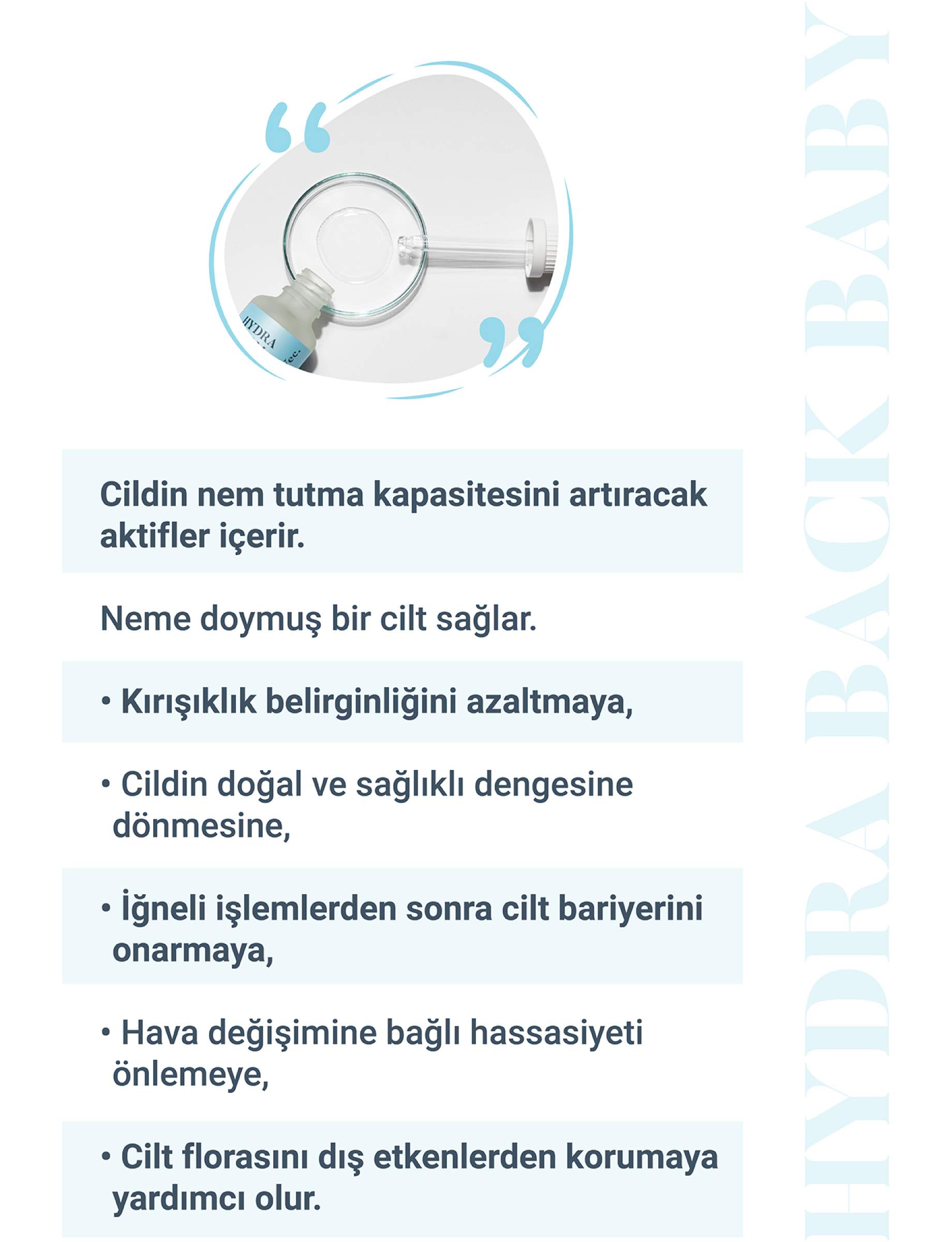 HYDRA BACK BABY Prebiyotik Aktiviteli Derinlenmesine Nemlendirici ...